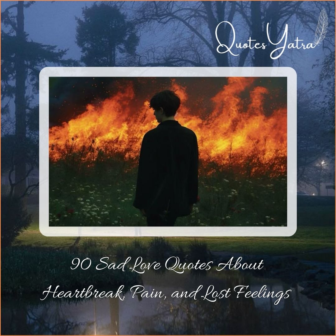 90 Sad Love Quotes About Heartbreak, Pain, and Lost Feelings - QuotesYatra