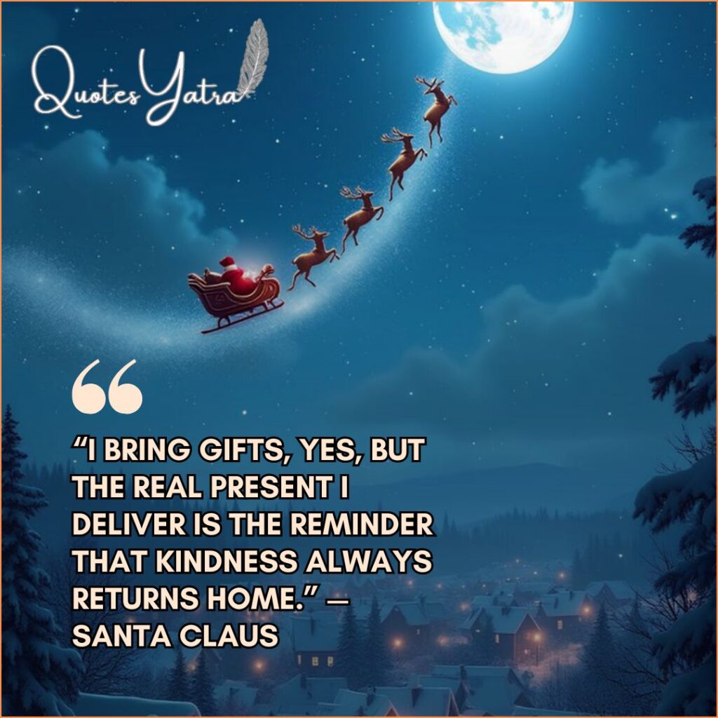 99+ Best Magical & Funny Santa Quotes for Christmas 2025 - QuotesYatra